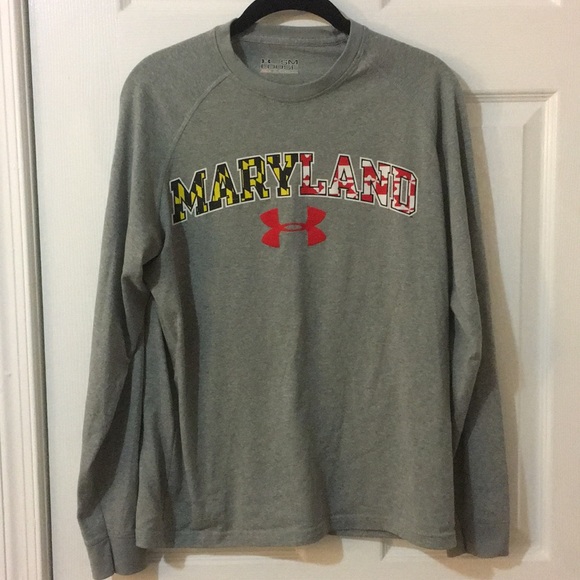 Under Armour | Tops | Maryland Under Armor Long Sleeve | Poshmark